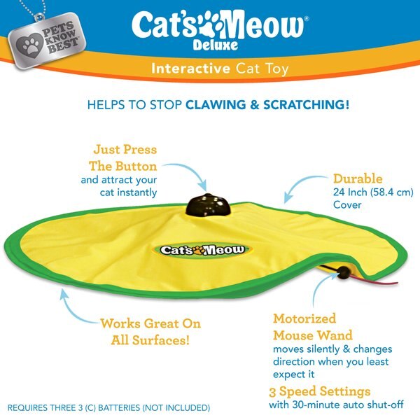 CAT'S MEOW Motorized Chaser Cat Toy, One Size - Chewy.com