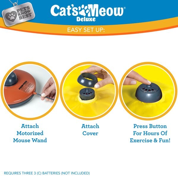 CAT'S MEOW Motorized Chaser Cat Toy, One Size - Chewy.com