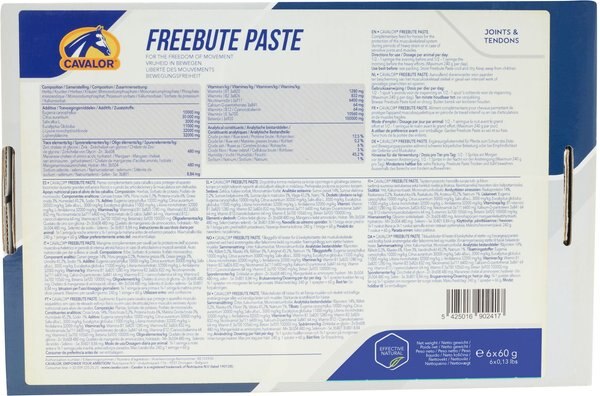 CAVALOR FreeBute Anti-Inflammatory Paste Horse Supplement, 60-cc tube ...