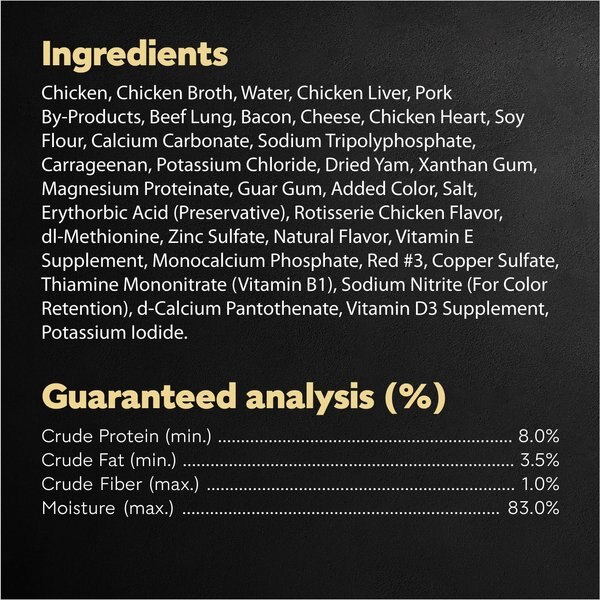 CESAR Loaf & Topper in Sauce Rotisserie Chicken Flavor with Bacon ...