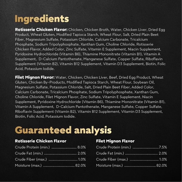 CESAR Variety Pack Filet Mignon & Rotisserie Chicken Flavor Filets in ...