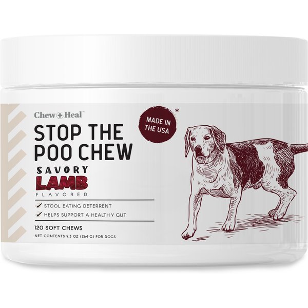 HEALTHY PUP Stool Eating Deterrent Soft Chew Supplement for Dogs, 120 ...