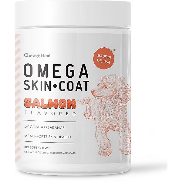 NATURAL DOG COMPANY Skin & Coat Omega-3 Salmon & Pea Flavored Soft Chew ...