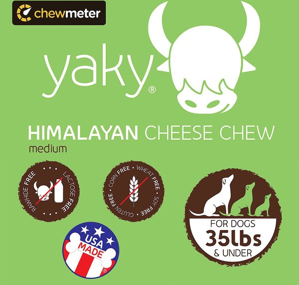 CHEWMETER Yaky Himalayan ard Cheese Chew Dog Treats, Medium - Chewy.com