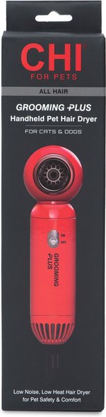 CHI Grooming Plus Compact Low-Heat Handheld Dog Hair Dryer - Chewy.com
