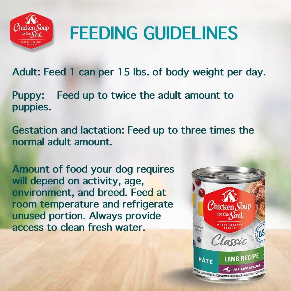 Discontinued - CHICKEN SOUP FOR THE SOUL Classic Lamb Recipe Pate ...