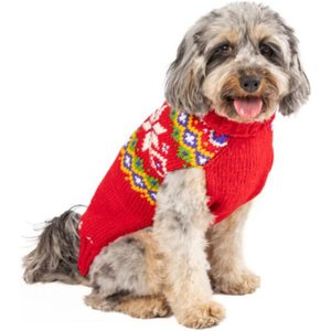 CHILLY DOG Jolly Red Dog & Cat Sweater, XX-Small - Chewy.com