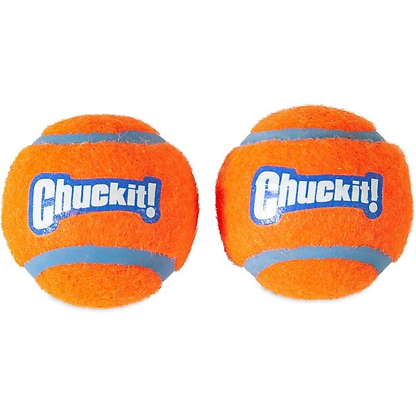 CHUCKIT! Double Pack Tennis Ball Dog Toy, Small - Chewy.com