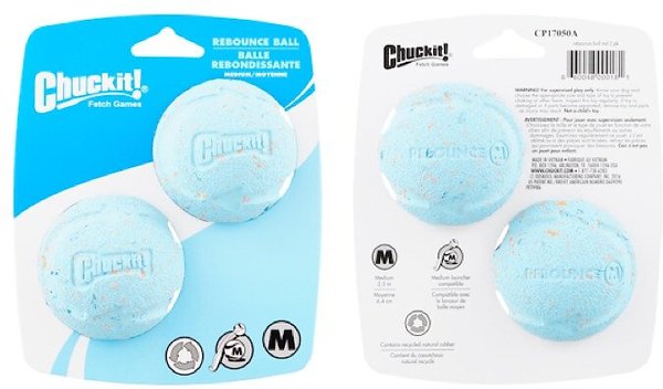 CHUCKIT! Rebounce Ball Twin Pack Dog Toy, Color Varies, Medium - Chewy.com