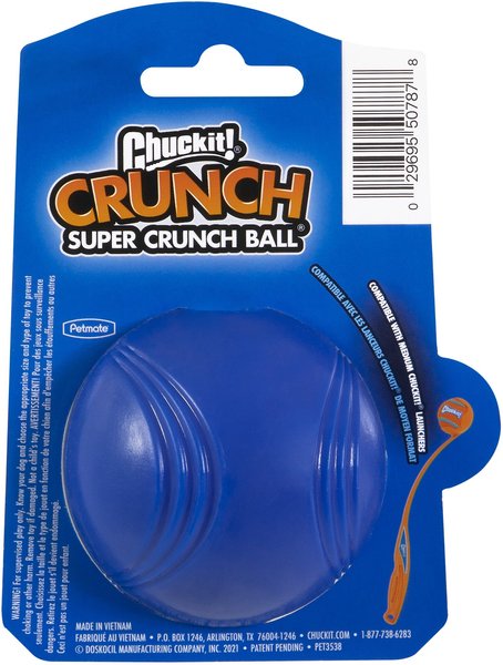 CHUCKIT! Super Crunch Ball, Blue, 1 count - Chewy.com