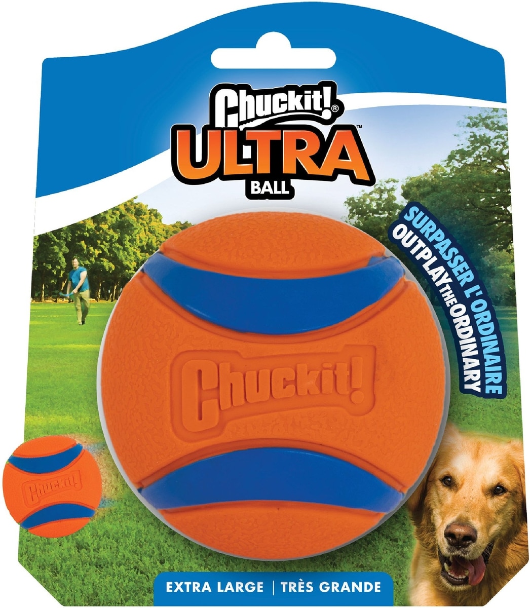 CHUCKIT! Ultra Rubber Ball Tough Dog Toy, 2 count, X-Large - Chewy.com