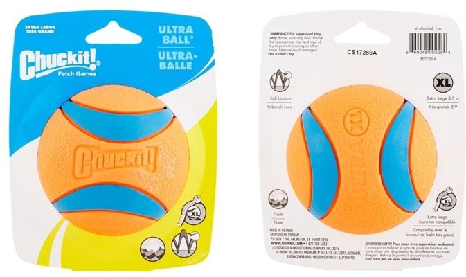 CHUCKIT! Ultra Rubber Ball Tough Dog Toy, 2 count, X-Large - Chewy.com
