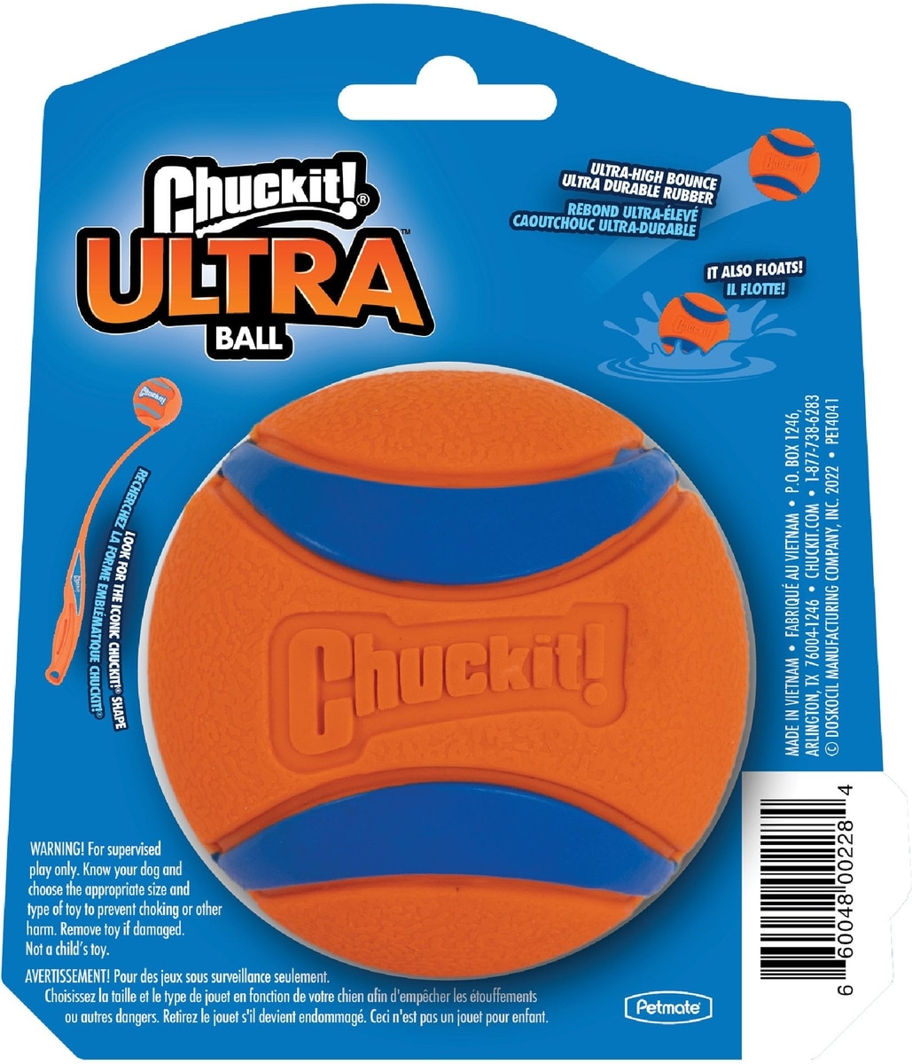 CHUCKIT! Ultra Rubber Ball Tough Dog Toy, 2 count, X-Large - Chewy.com