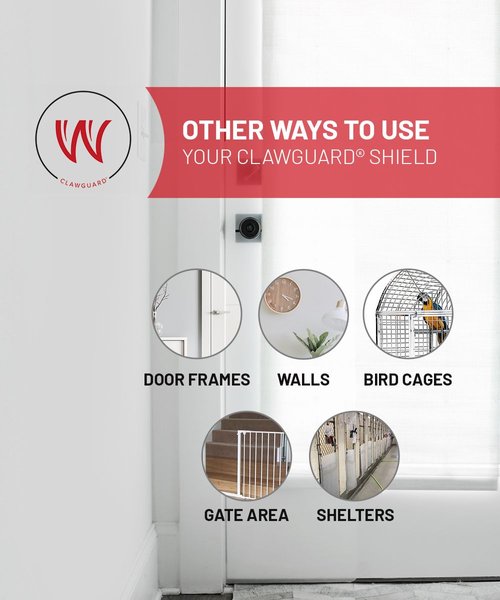 CLAWGUARD Original Door Scratch Shield, 43 x 18 in - Chewy.com