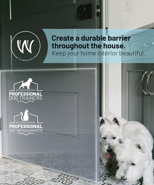 CLAWGUARD Universal Scratch Shield Barrier, Clear, 32 X 24-in - Chewy.com