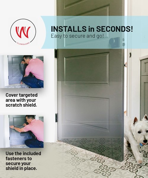 CLAWGUARD Universal Scratch Shield Barrier, Clear, 32 X 24-in - Chewy.com