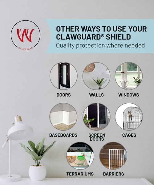 CLAWGUARD Universal Scratch Shield Barrier, Clear, 32 X 24-in - Chewy.com