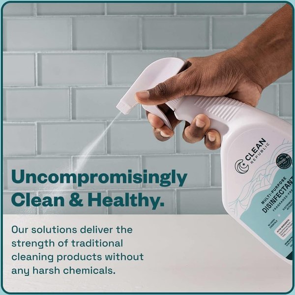 CLEAN REPUBLIC Multi-Purpose Disinfectant Spray, 32-oz bottle, 4 count ...