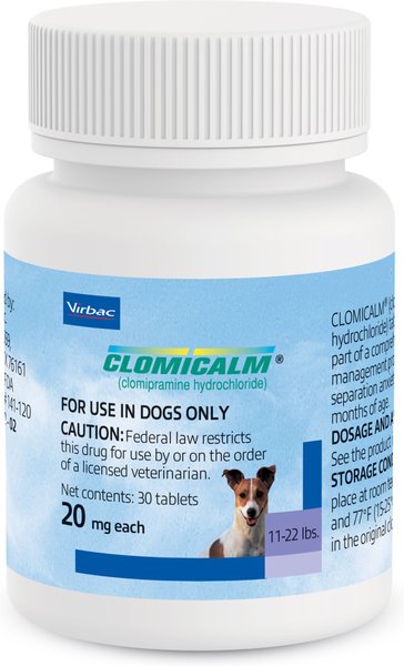 CLOMICALM (Clomipramine HCl) Tablets for Dogs, 20-mg - Easy Refills ...