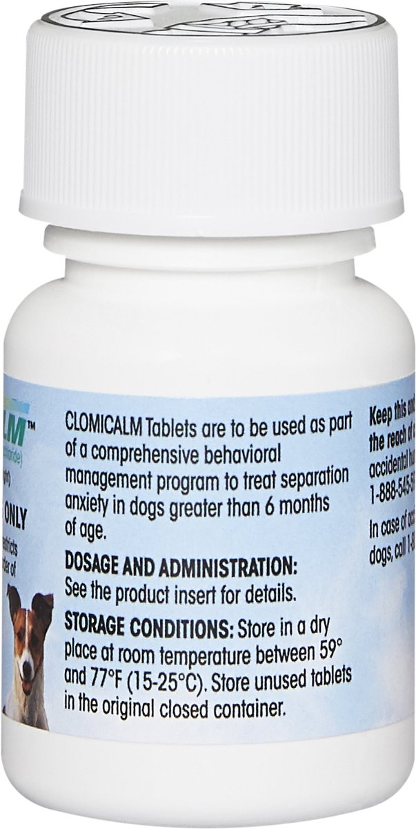 CLOMICALM (Clomipramine HCl) Tablets for Dogs, 20-mg - Easy Refills ...