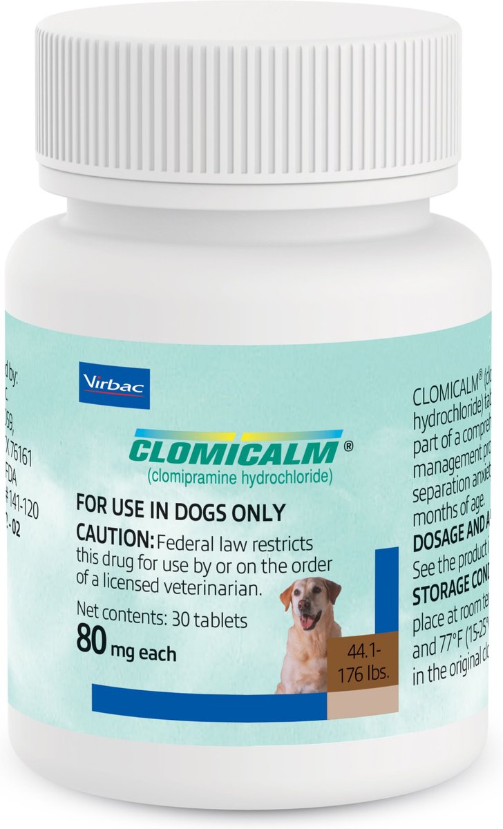 CLOMICALM (Clomipramine HCl) Tablets for Dogs, 80-mg - Easy Refills ...
