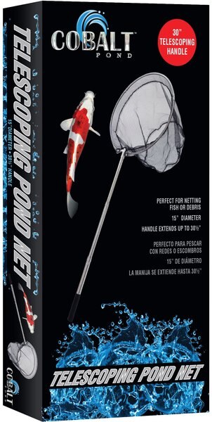 COBALT AQUATICS Telescoping Fish Pond Net, Metal, Large - Chewy.com