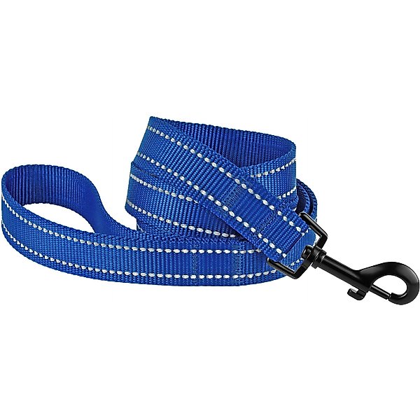 WAUDOG Reflective Cotton Dog Leash, Blue, Large/XX-Large, 5-ft - Chewy.com