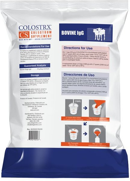 COLOSTRX CS Colostrum Cattle Supplement, 350-g bag - Chewy.com