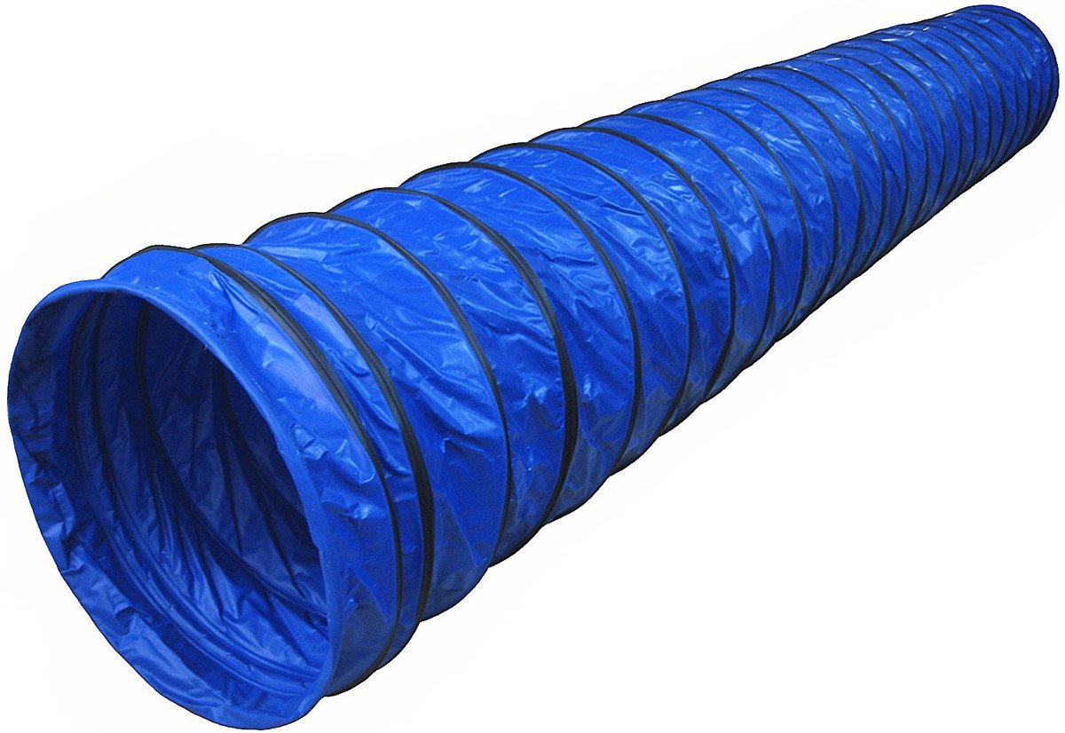 COOL RUNNERS Agility Lightweight PVC Dog Training Tunnel, 15-ft - Chewy.com