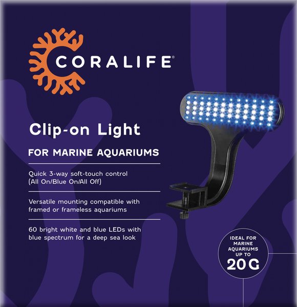 Temporarily Unavailable - CORALIFE Marine Aquarium Clip-On LED Light ...