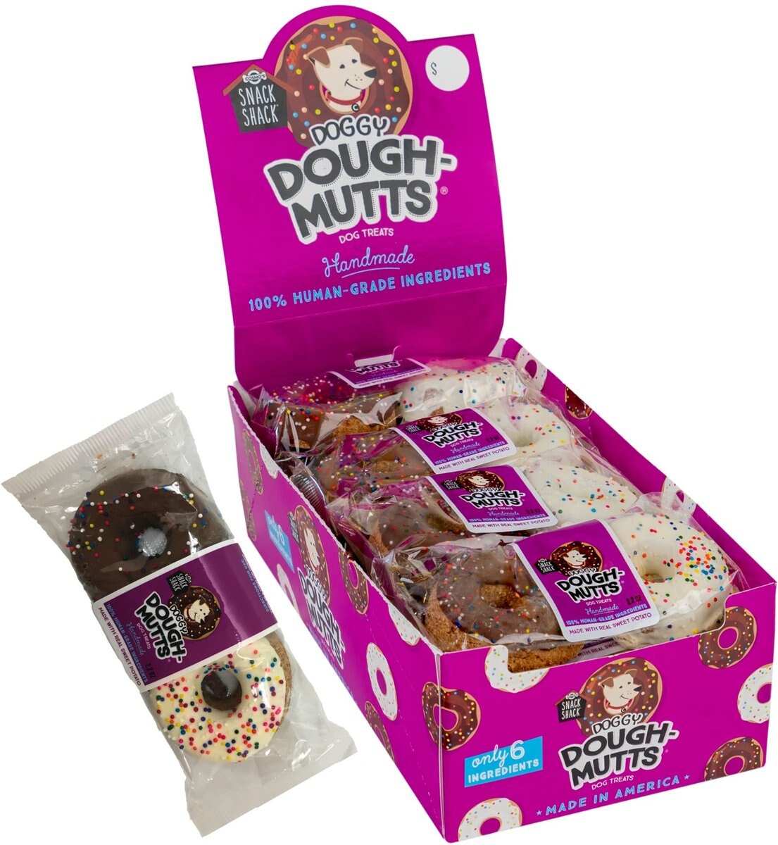 COSMO'S SNACK SHACK Sweet Potato Dough-Mutts Soft & Chewy Dog Treats, 2 ...