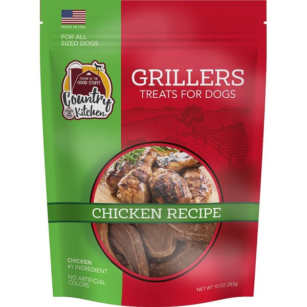 COUNTRY KITCHEN Chicken Grillers Dog Treats, 10-oz bag - Chewy.com