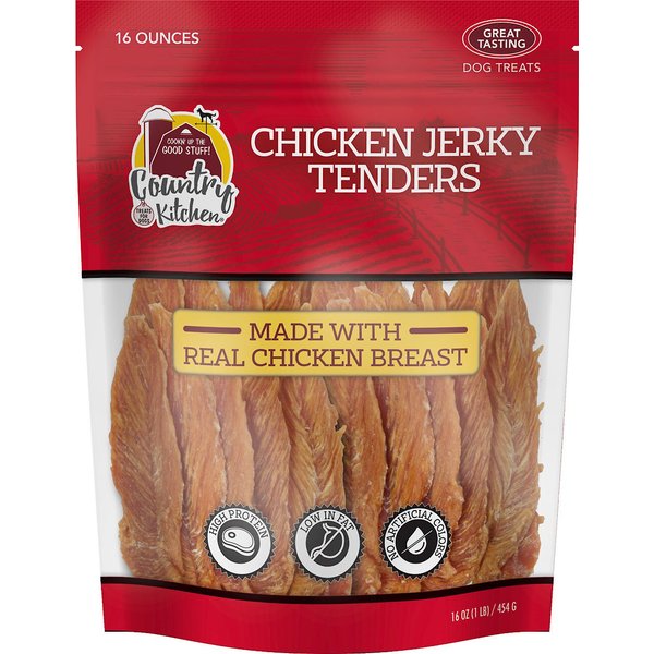 COUNTRY KITCHEN Chicken Jerky Tenders Dog Treats, 16-oz bag - Chewy.com