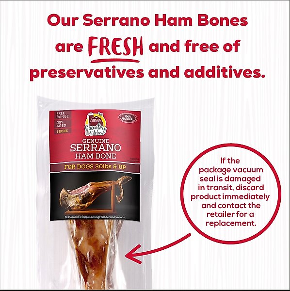 COUNTRY KITCHEN CK Serrano Ham Bone Dog Natural Chew Treats - Chewy.com