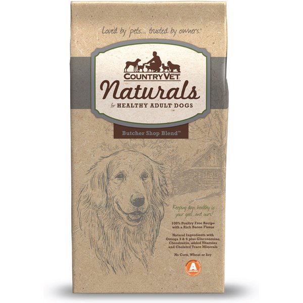 COUNTRY VET NATURALS Butcher Shop Blend Beef & Bacon Flavor Dry Dog ...