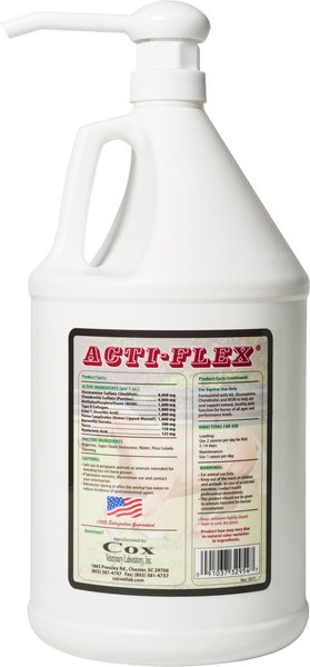 COX VET LAB Acti-Flex Joint Liquid Horse Supplement, 1-gal bottle ...