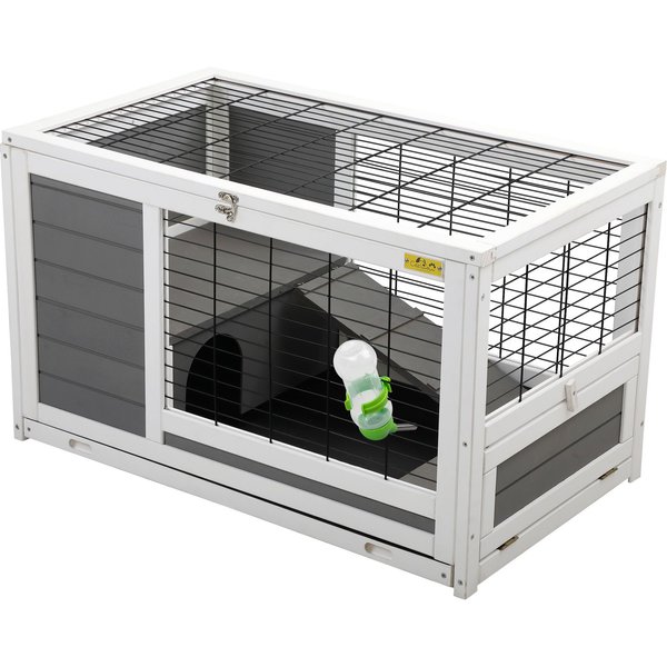 TRIXIE Small Animal Hutch with Outdoor Run, X-Small - Chewy.com