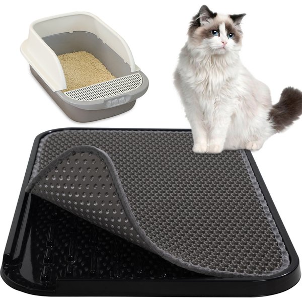 COZIWOW Cat Litter Trapping Mat Double Layer Urine Proof - Chewy.com