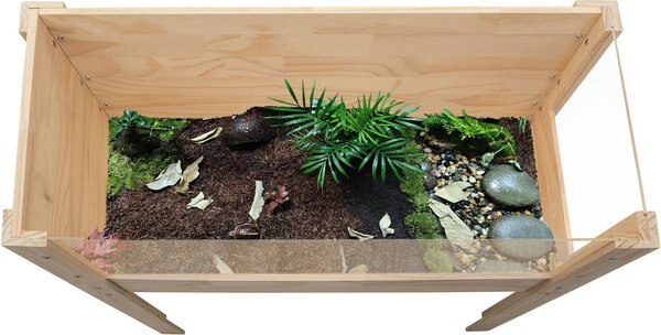 COZIWOW Wooden Turtle Tanks Tortoise House - Chewy.com