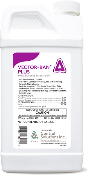 CSI Vector-Ban Plus Insecticide Concentrate, 64-fl oz - Chewy.com