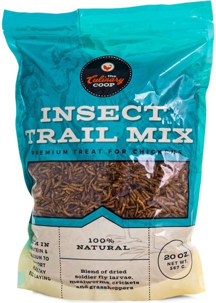 CULINARY COOP Dried Insect Trail Mix Chicken Treats, 10-oz bag, - Chewy.com