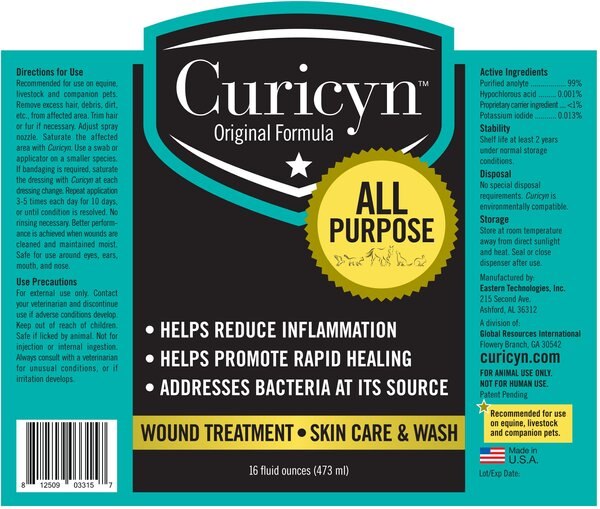 CURICYN All-Purpose Original Formula Farm Animal & Horse Wound ...