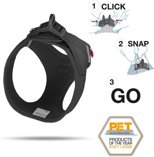 CURLI Clasp Vest Air-Mesh Dog Harness, Black, X-Large - Chewy.com