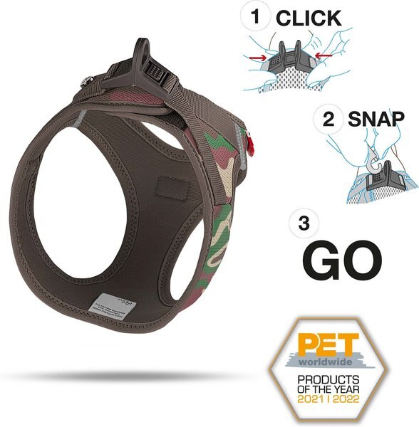 CURLI Clasp Vest Air-Mesh Dog Harness, Camo, Large - Chewy.com
