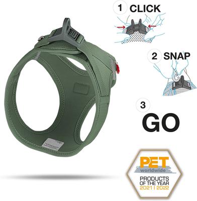 CURLI Clasp Vest Air-Mesh Dog Harness, Moss, Medium - Chewy.com