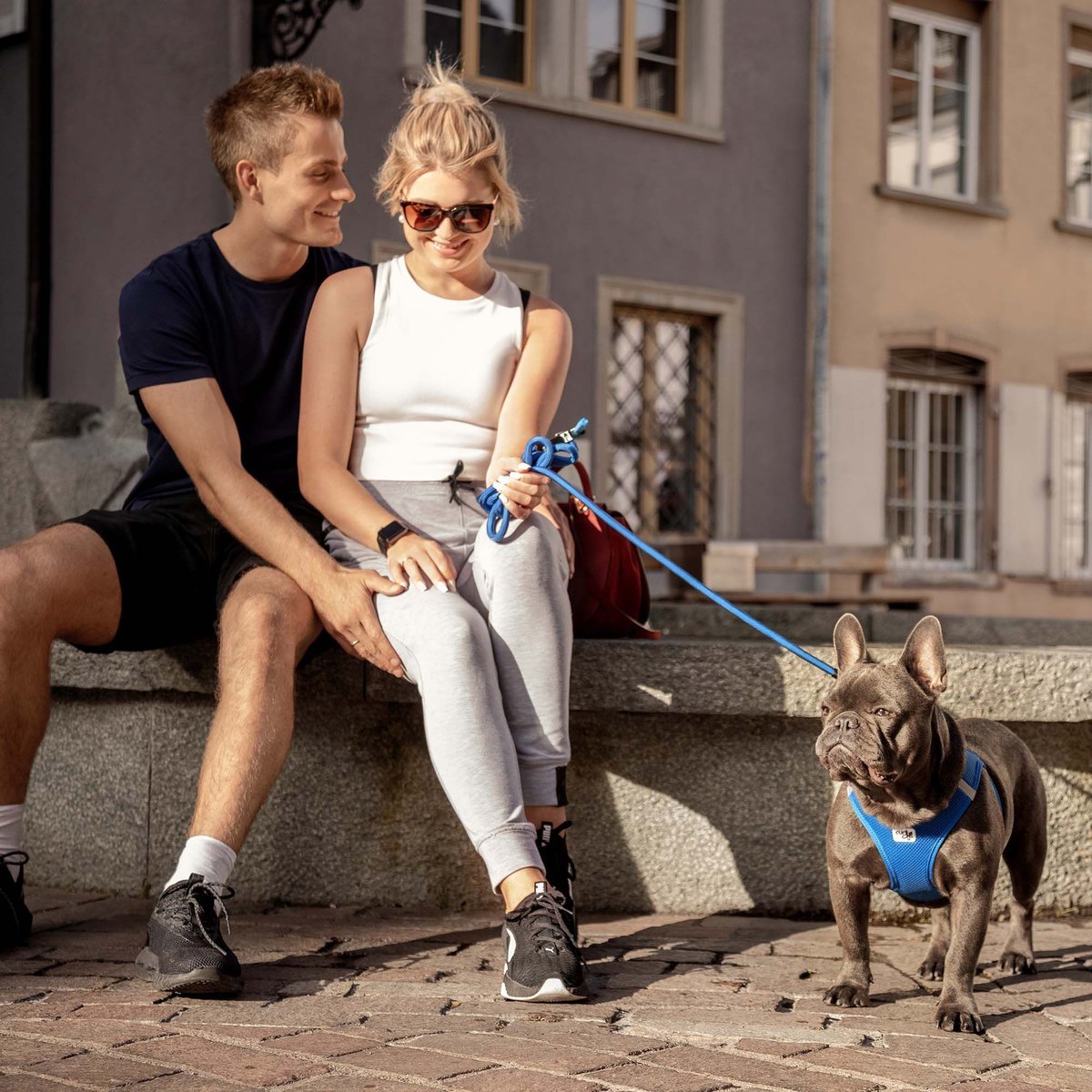 CURLI Stretch Comfort Dog Leash, Black, Medium - Chewy.com