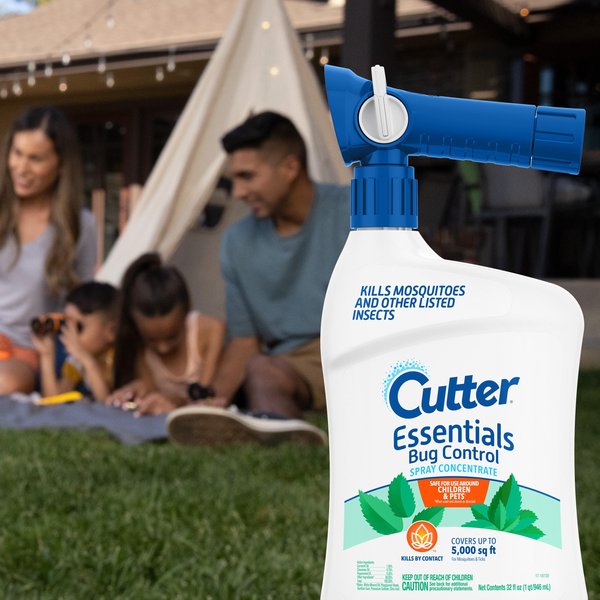 CUTTER Essentials Bug Control Spray Concentrate, 32-fl oz bottle ...