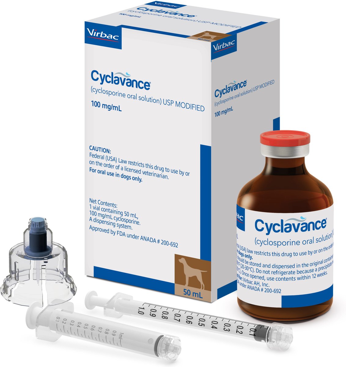 CYCLAVANCE (cyclosporine modified oral solution) for Dogs, 100-mg/mL ...