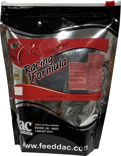 DAC Racing Formula Performance Powder Horse Supplement, 5-lb bucket ...