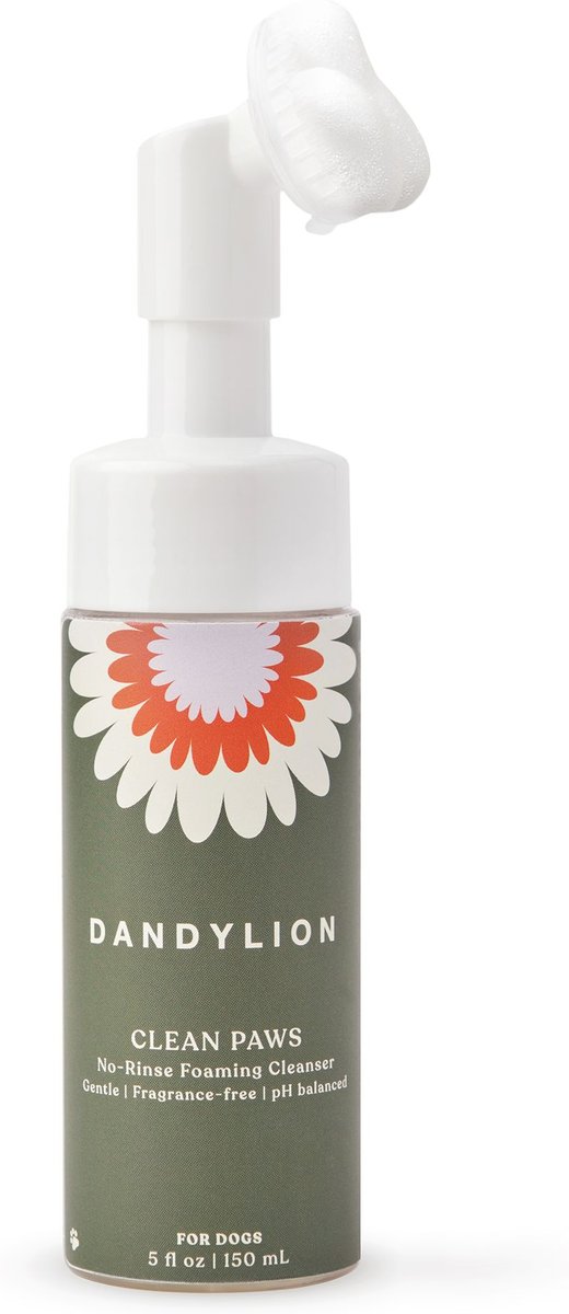DANDYLION Clean Paws Dog Foaming Cleanser, 5-fl oz bottle - Chewy.com
